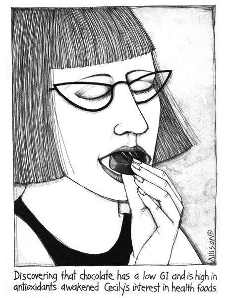 Chocolate Health Food Cecily Card
